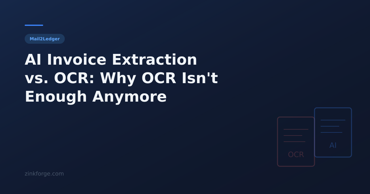 AI Invoice Extraction vs. OCR: Why OCR Isn't Enough Anymore…
